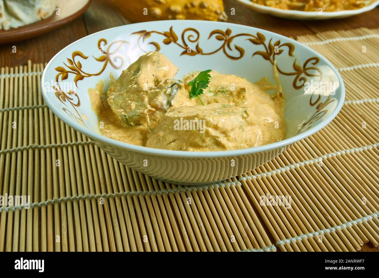 African Mpuh Fish - Cameroonian Spicy fish in plantain pudding Stock ...