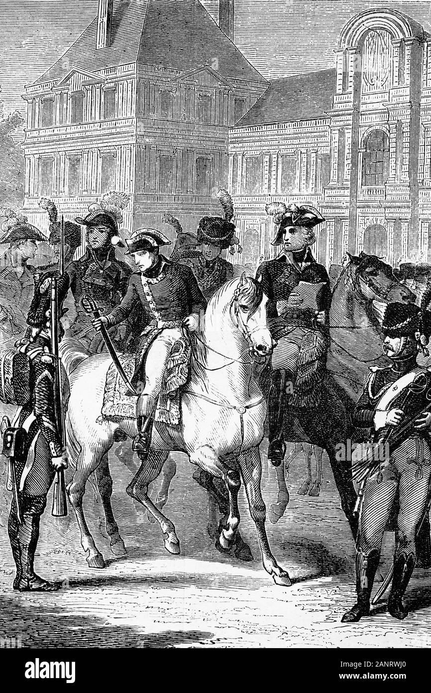 Distribution of weapons of honor by Napoleon. Napoleonic wars. Antique ...