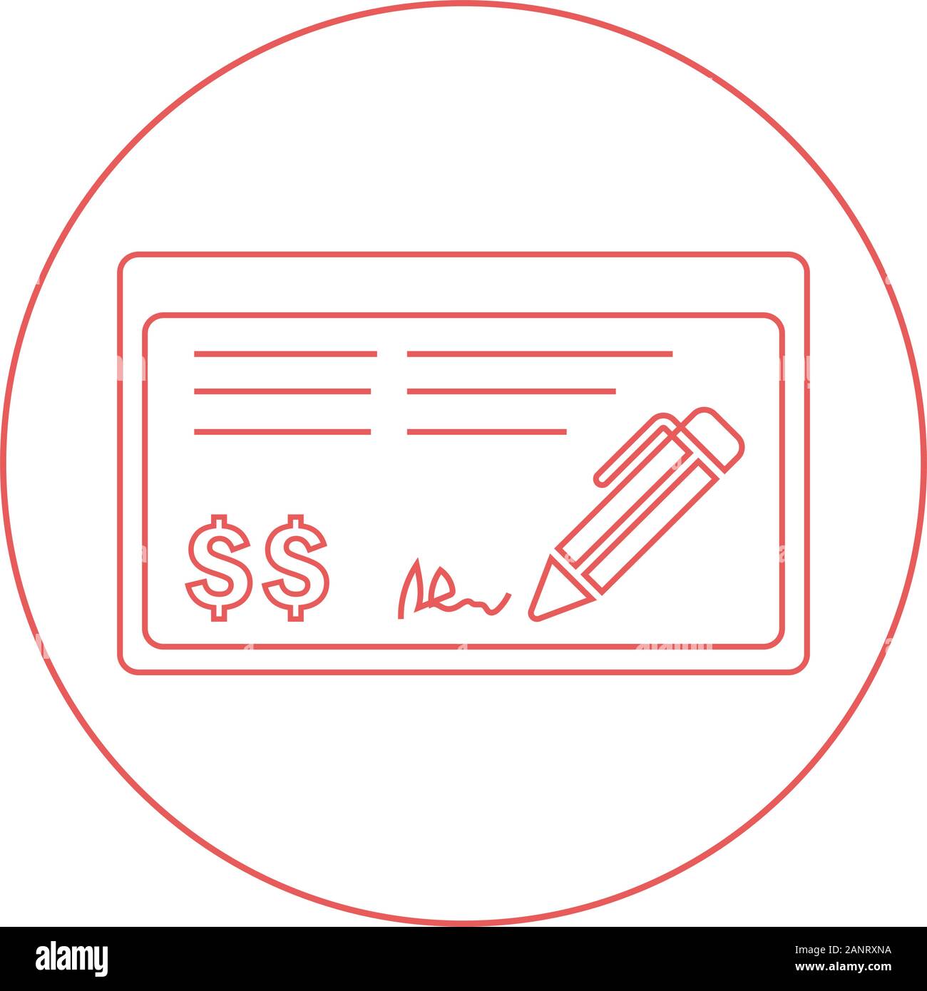 Editable bank check hi-res stock photography and images - Alamy