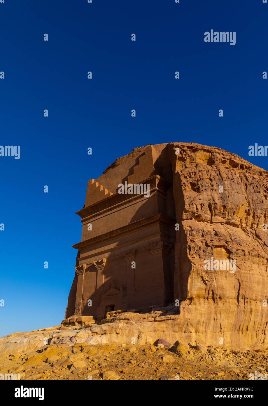Qasr al-Farid tomb of Lihyan son of Kuza in Madain Saleh, Al Madinah ...