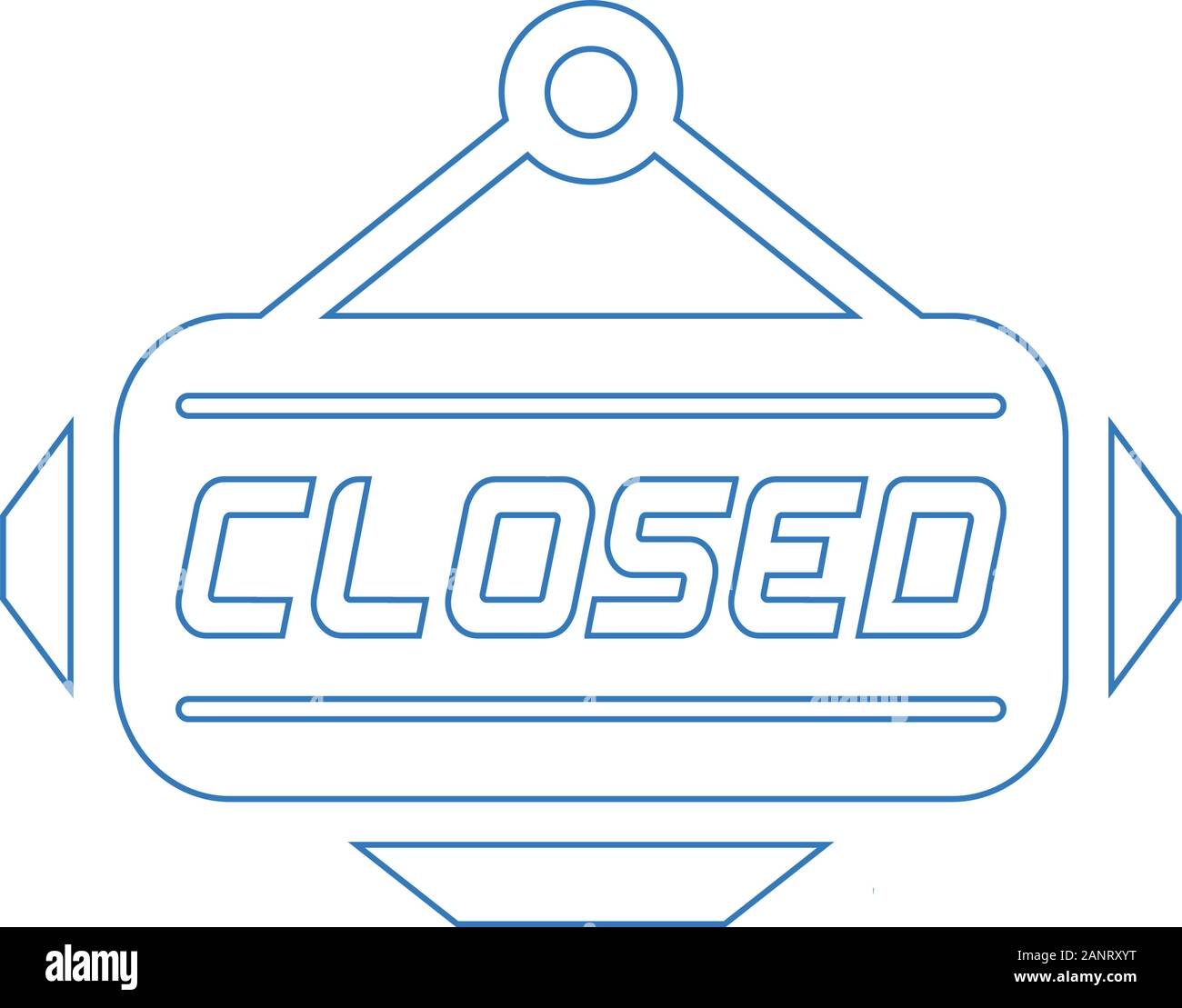 Well organized and fully editable Closed sign, store closed icon for ...
