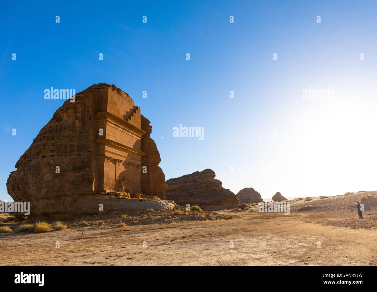 Qasr al-Farid tomb of Lihyan son of Kuza in Madain Saleh, Al Madinah ...