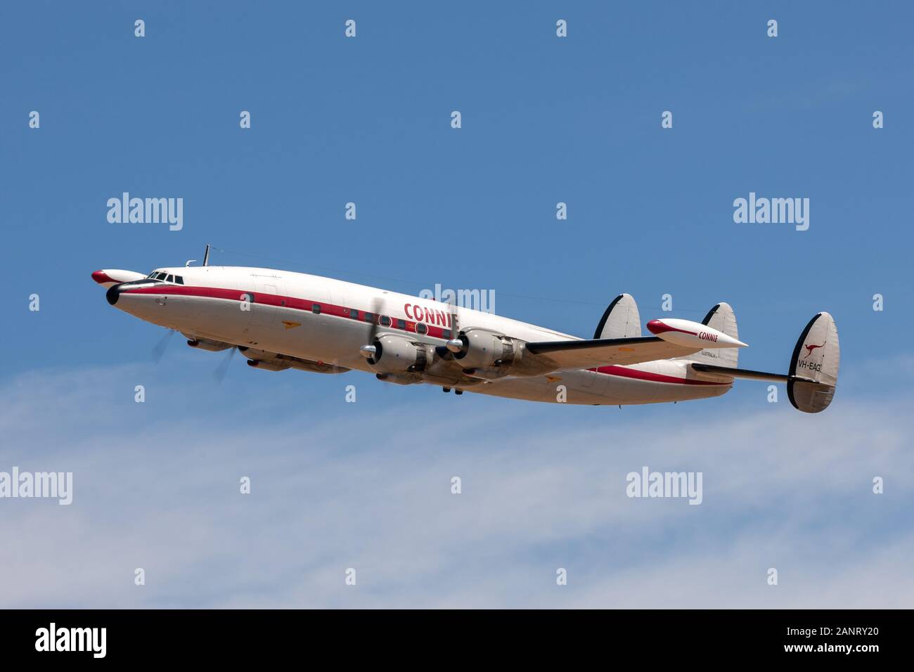 Lockheed C-121C Super Constellation vintage airliner aircraft VH-EAG ...