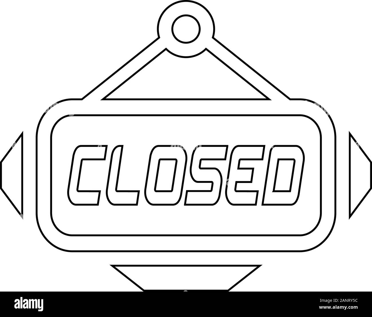 Well organized and fully editable Closed sign, store closed icon for ...