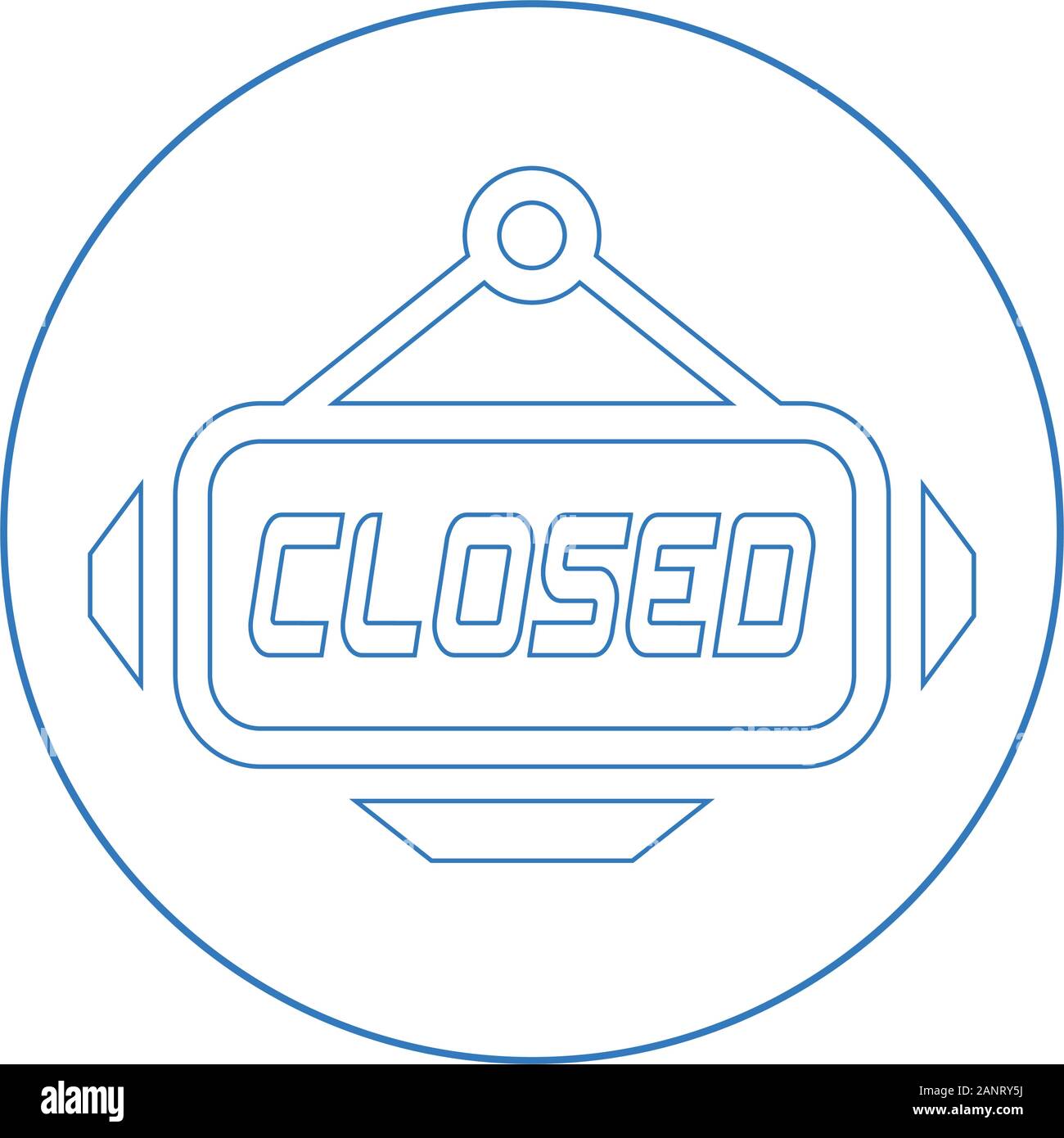 Well organized and fully editable Closed sign, store closed icon for ...