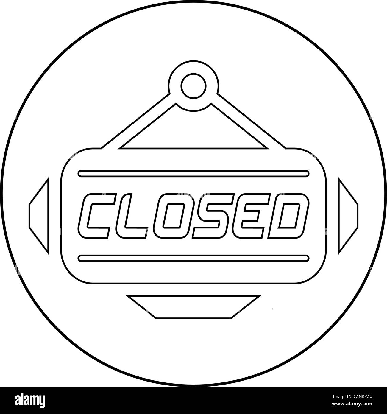 Well organized and fully editable Closed sign, store closed icon for ...