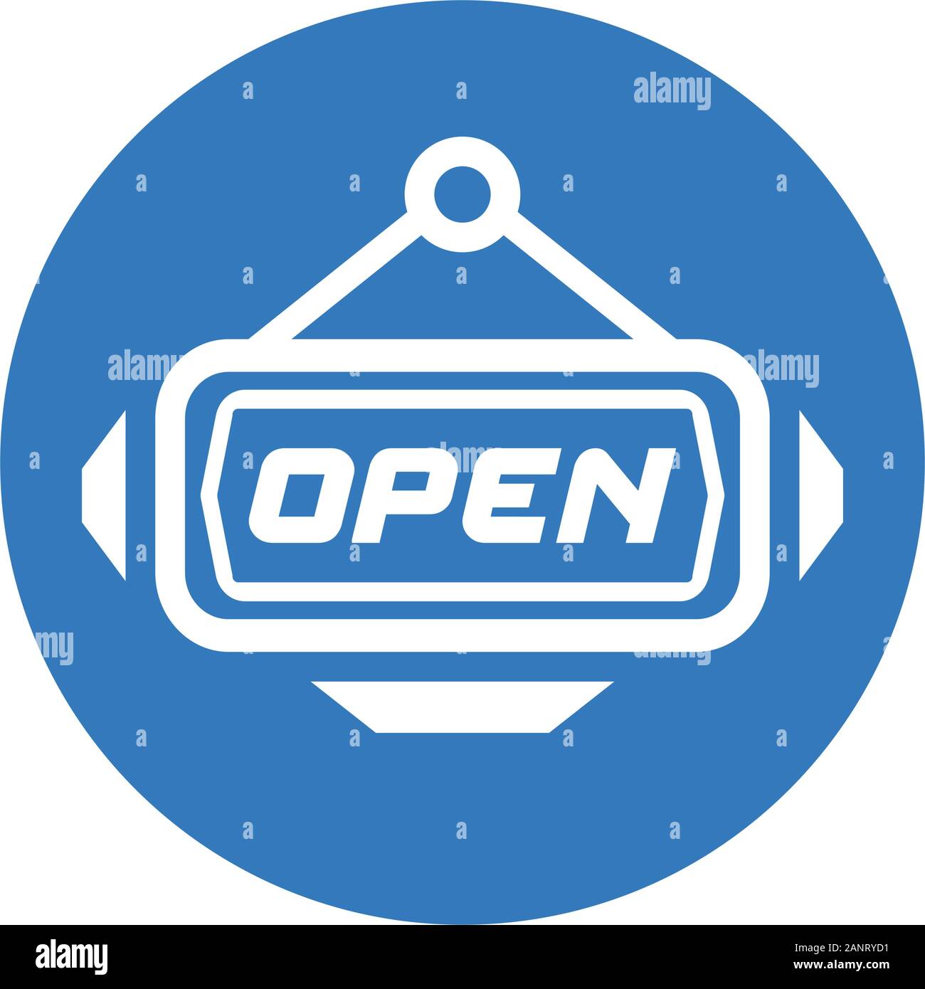 Well organized and fully editable Open sign, shop, store opened icon ...