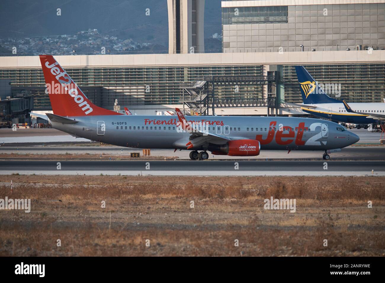 Jet2 - Jet2Lanzarote Boeing 737-800 (G-GDFS). Málaga airport, Andalusia ...