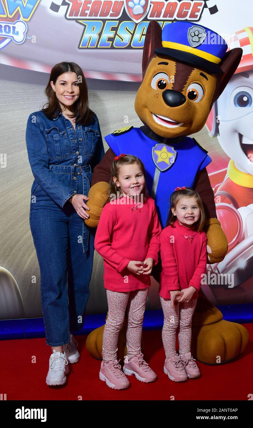 Imogen Thomas and her daughters Ariana and Siera arriving for the Paw ...