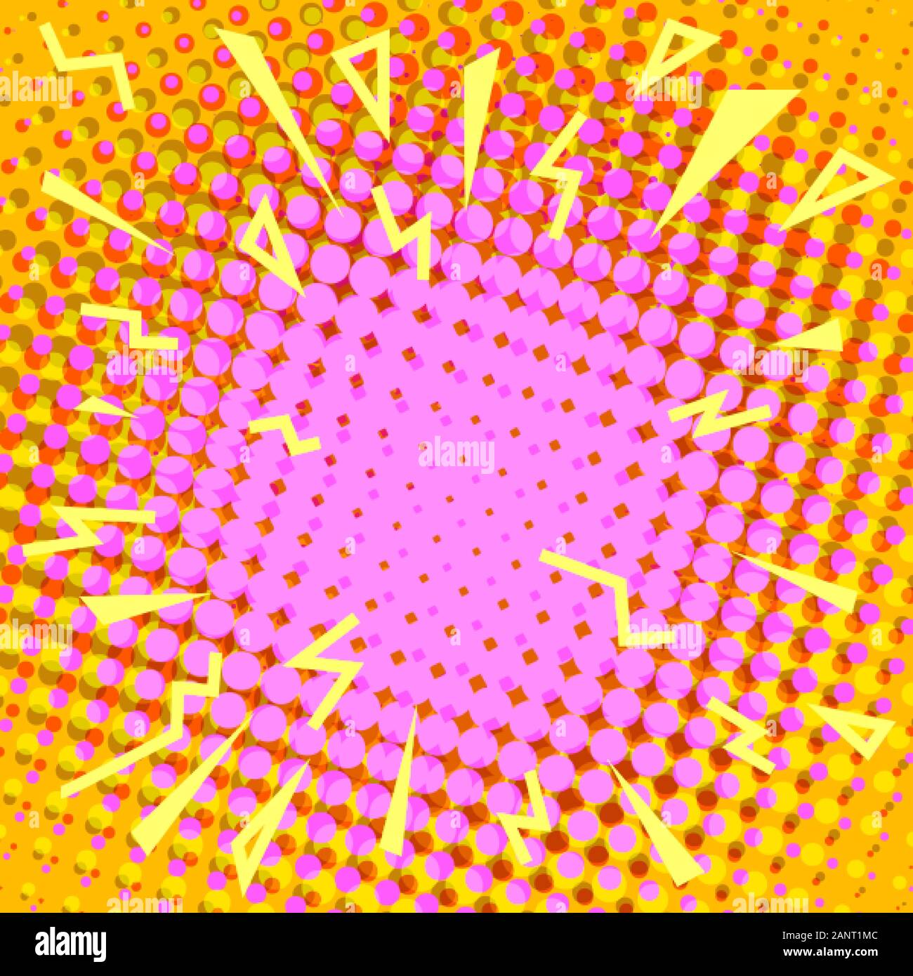 Red yellow comic banner Stock Vector Images - Alamy