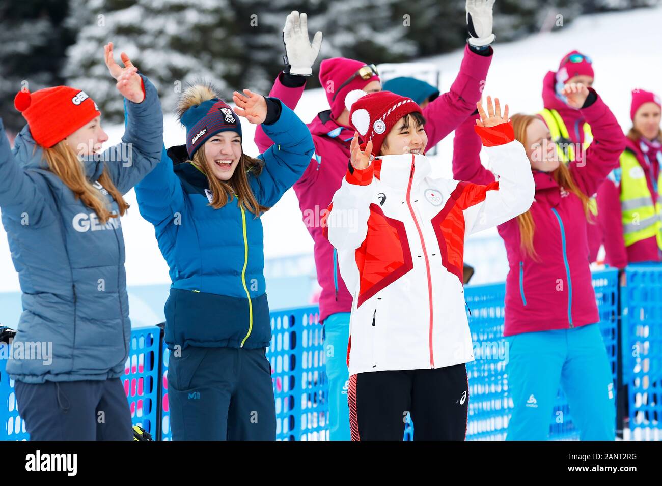 Premanon, France. 18th Jan, 2020. (L to R) Nowak Jenny (GER), Hirner ...