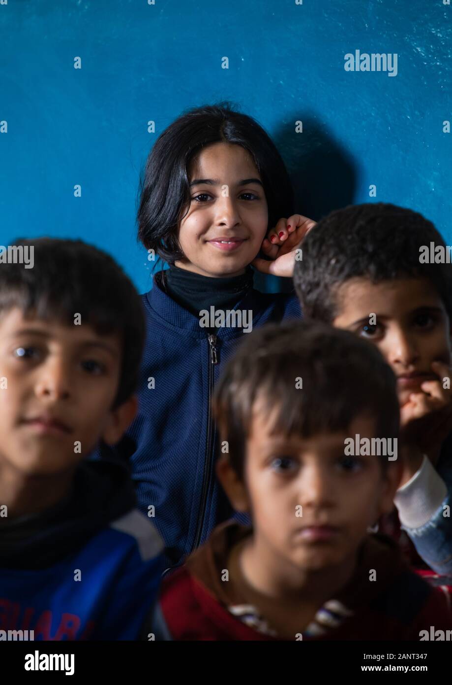Portrait of saudi children, Najran Province, Najran, Saudi Arabia Stock ...