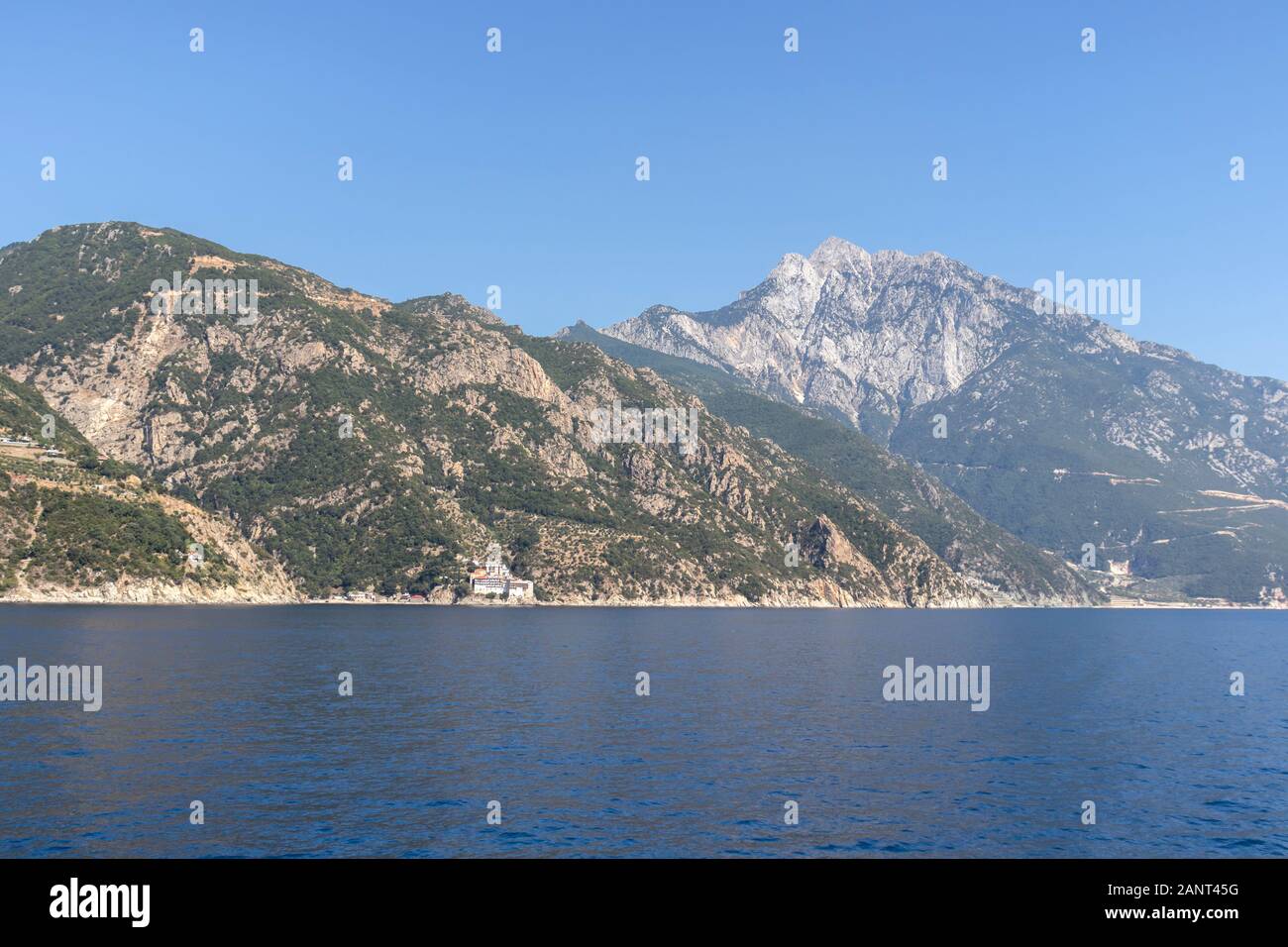 Landscape of Mount Athos in Autonomous Monastic State of the Holy ...