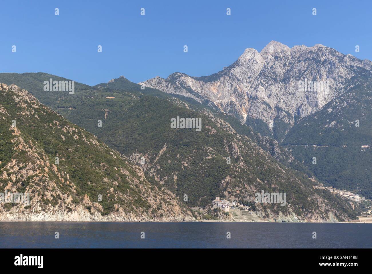 Landscape of Mount Athos in Autonomous Monastic State of the Holy ...