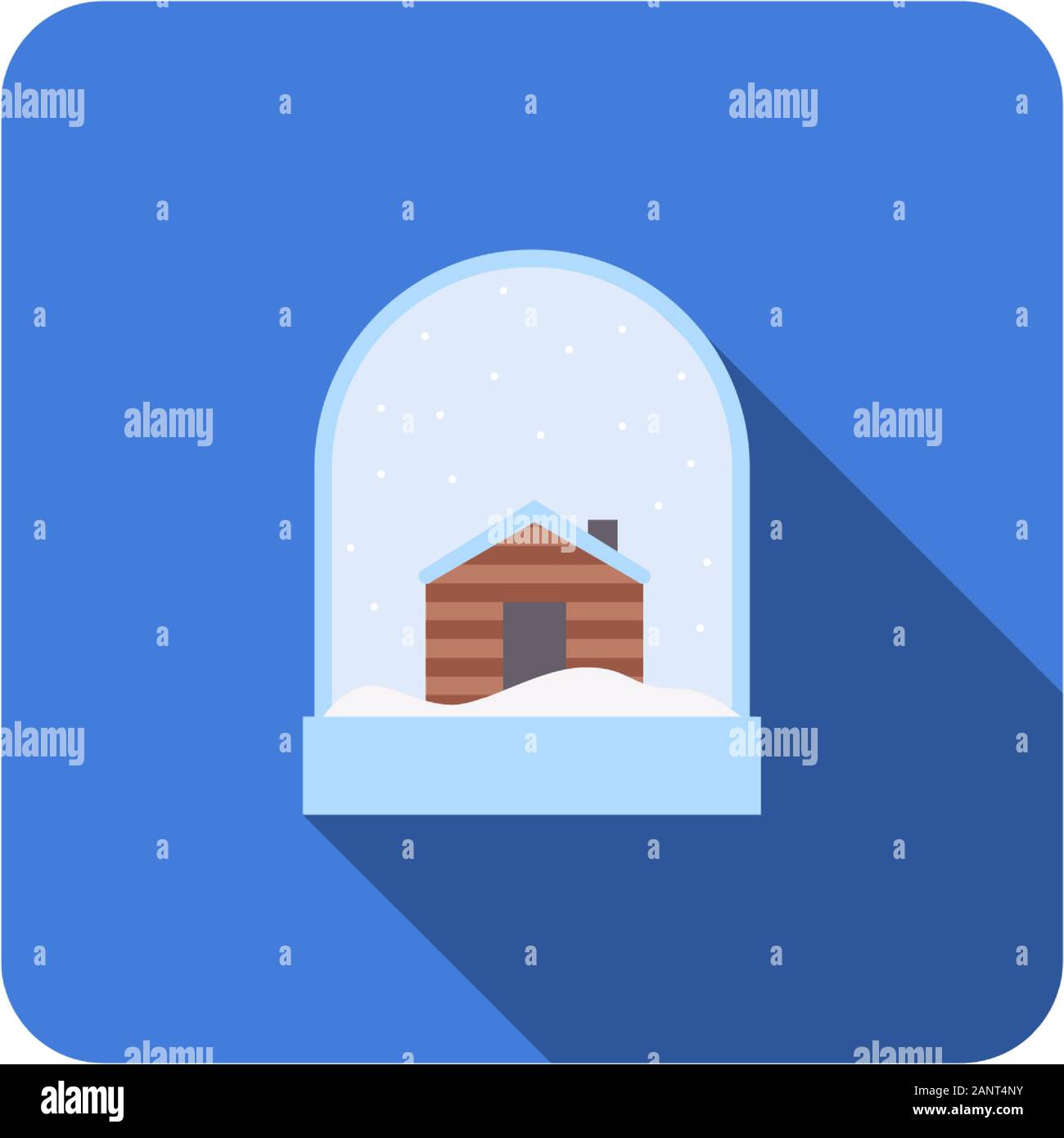 Winter house icon merry Cut Out Stock Images & Pictures - Alamy
