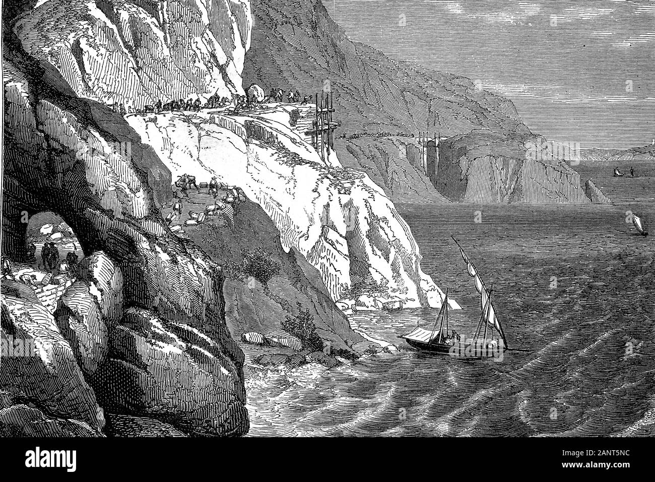 Road built for the transport of troops. Beginning of works. Ordered by ...