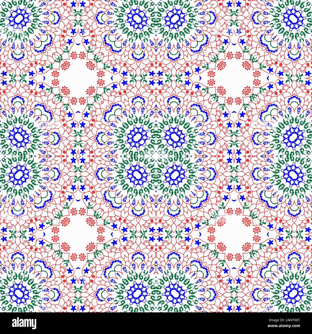 Elegant floral design with curly colorfull strokes and floral pattern ...