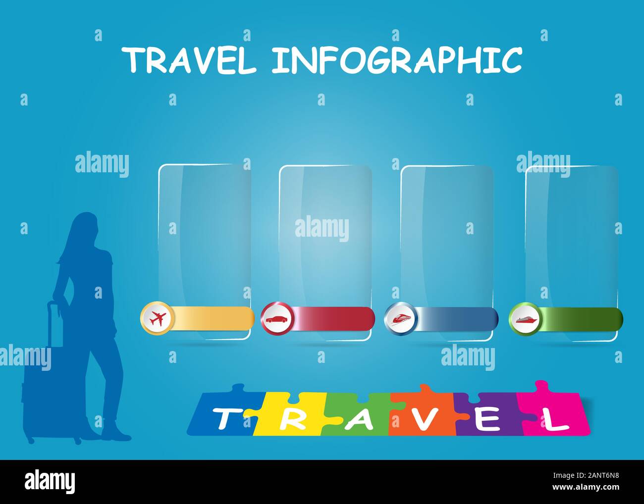 Modes of transport infographic template concept vector ready for your ...