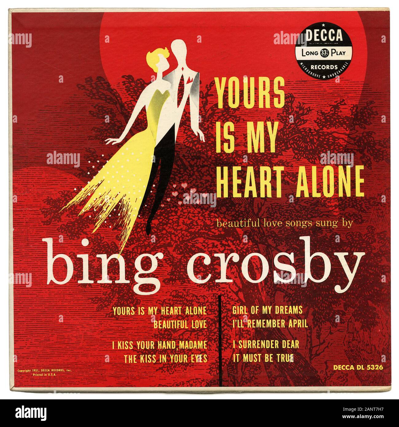 Yours Is My Heart Alone - Classic vintage vinyl album Stock Photo - Alamy