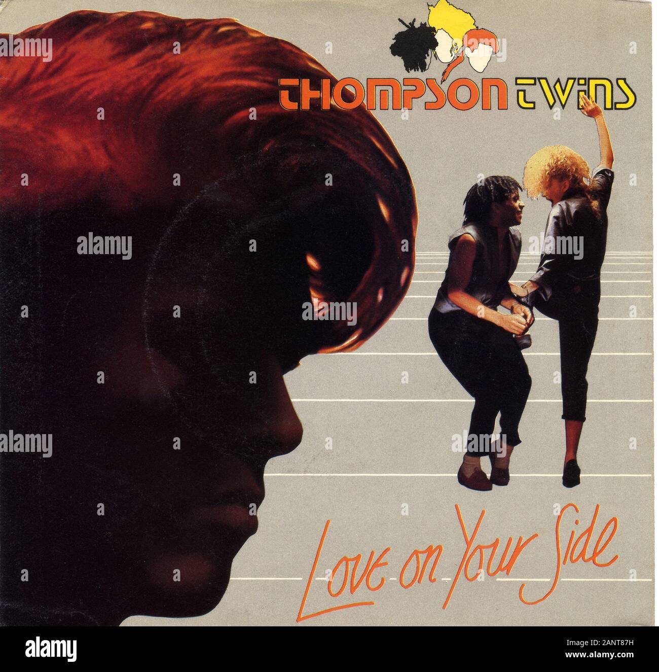 Thompson Twins - Love On Your Side - Classic vintage vinyl album Stock ...