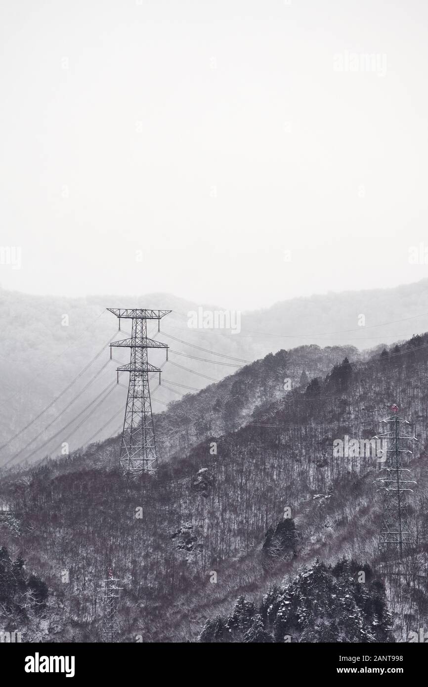 Electricity pylon japan hi-res stock photography and images - Alamy