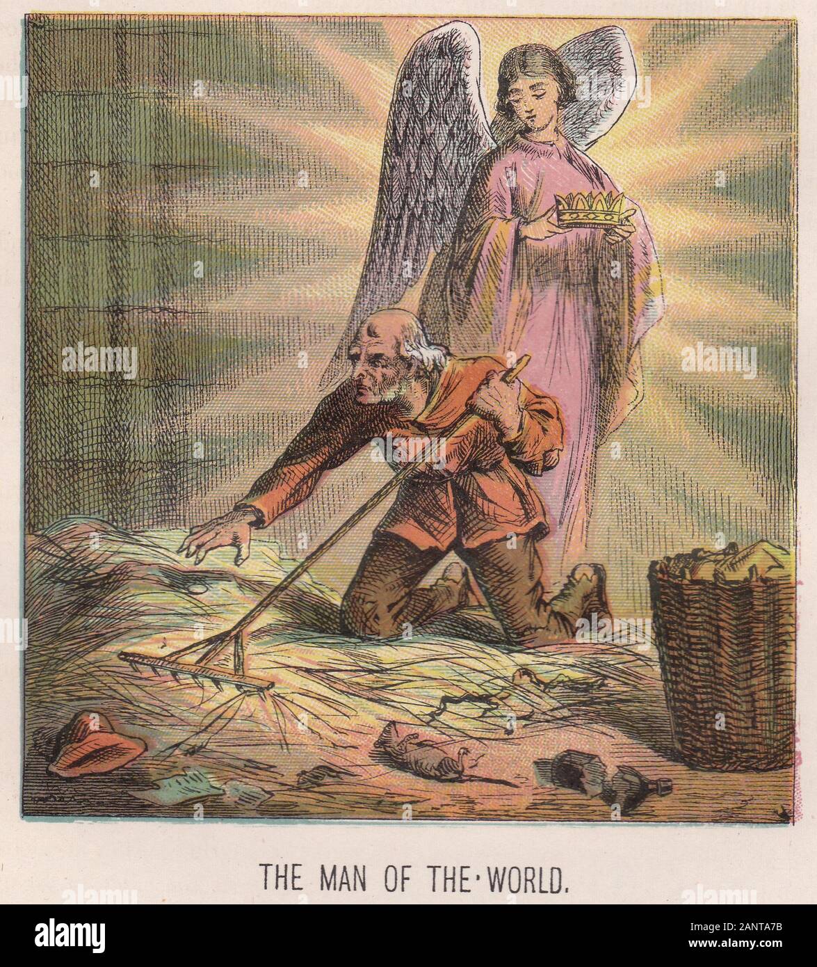 The Pilgrim's Progress illustration 1900s - The Man of the World Stock ...