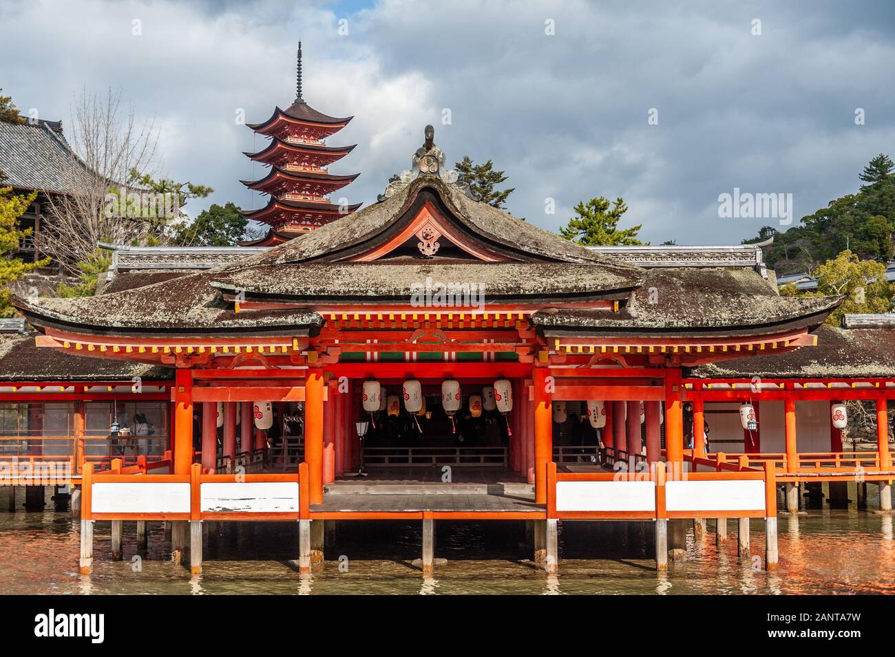 Beautiful itsukushima shrine shinto on hi-res stock photography and ...