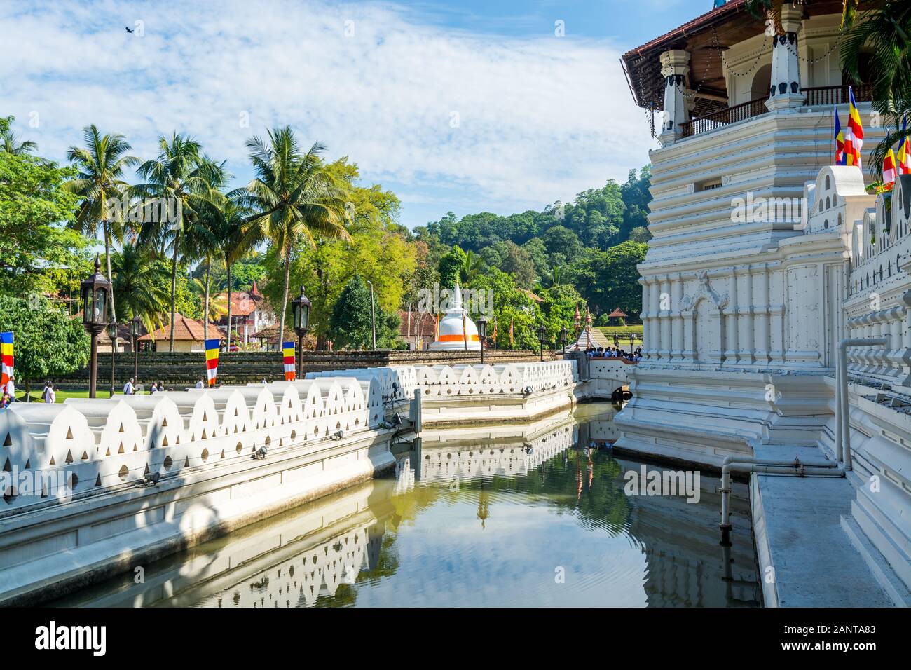 Buildings inside of the complex of Sri Dalada Maligawa or the Temple of ...