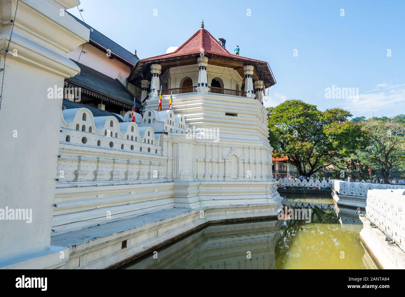 Buildings inside of the complex of Sri Dalada Maligawa or the Temple of ...