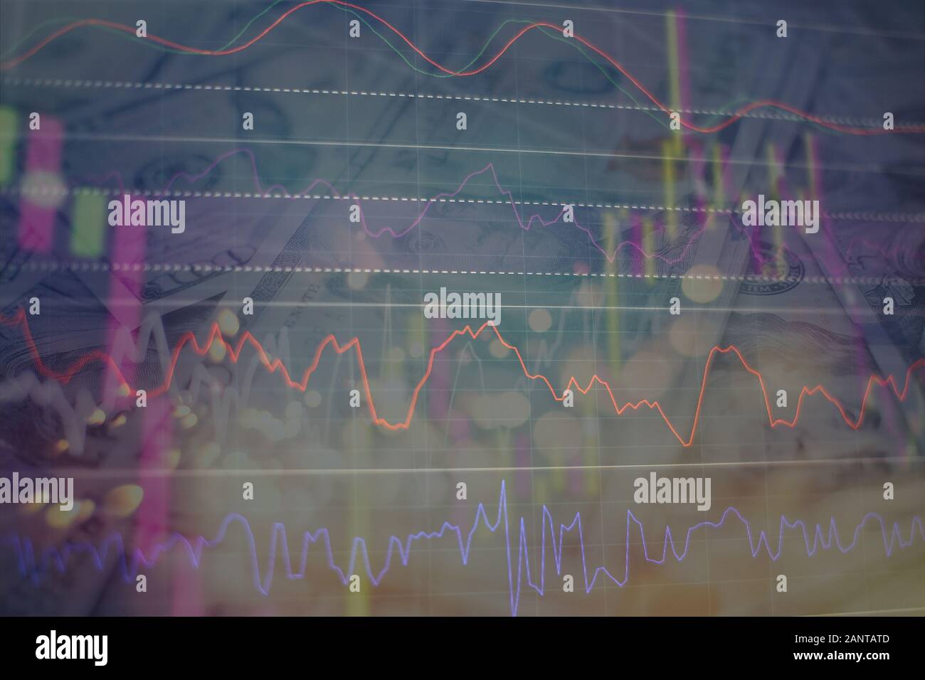 Bar graphs, Diagrams, financial figures. Forex chart. Candle stick ...