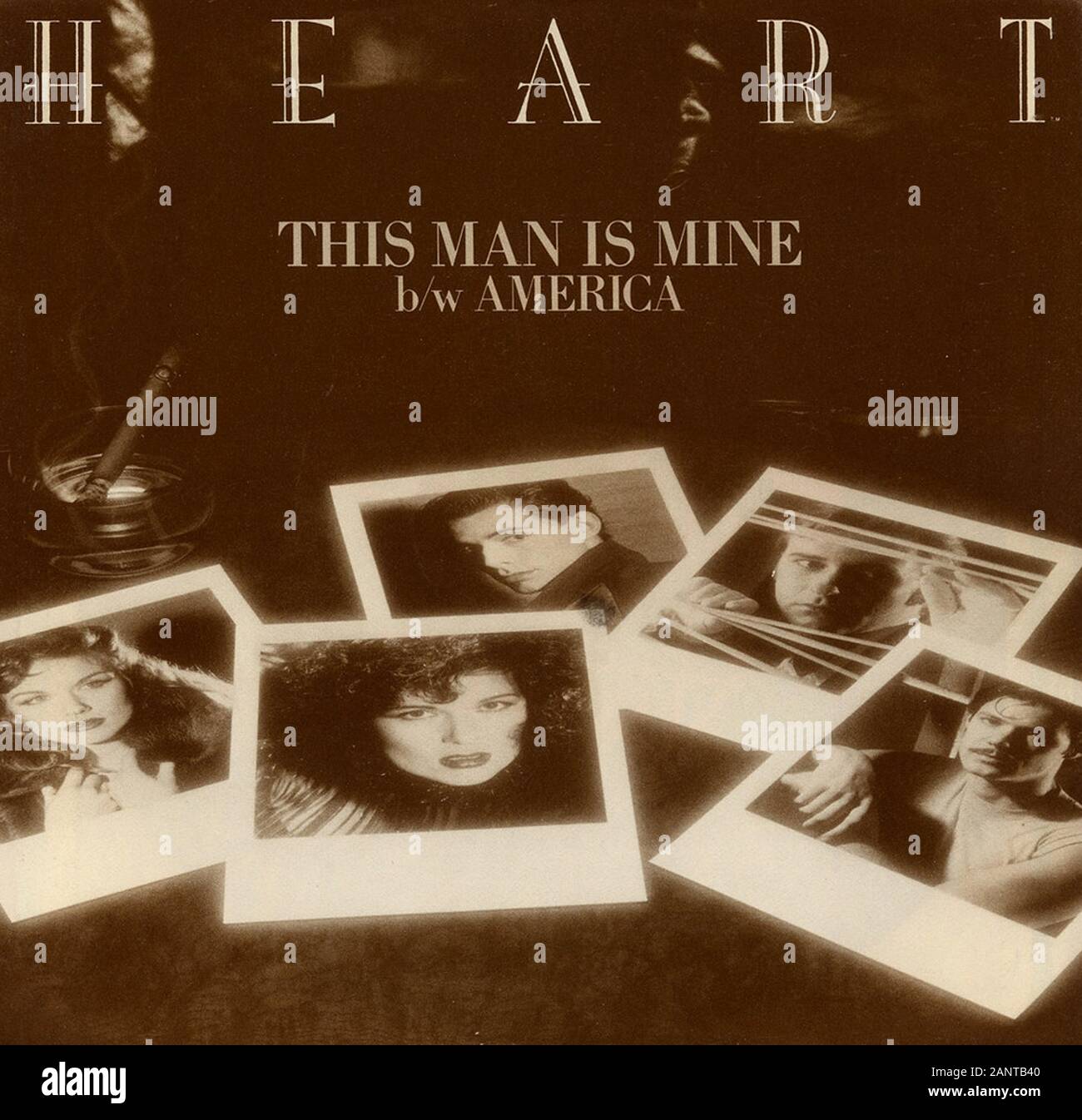Heart - This Man Is Mine - Classic vintage vinyl album Stock Photo - Alamy