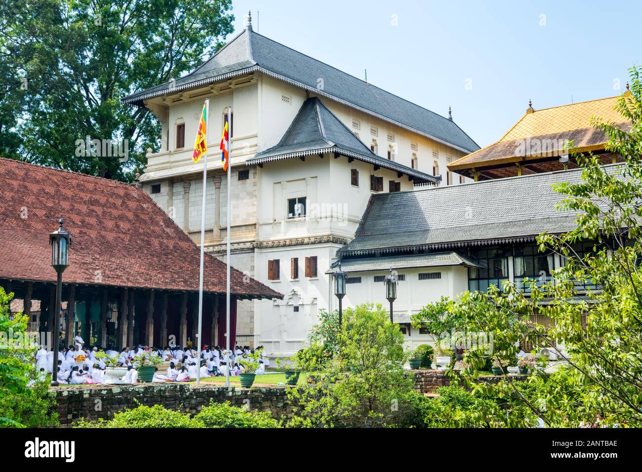 Buildings inside of the complex of Sri Dalada Maligawa or the Temple of ...