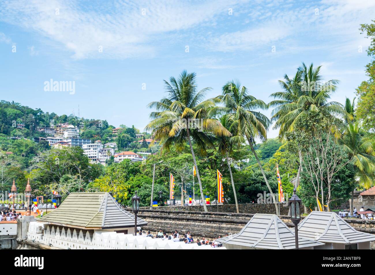 Buildings inside of the complex of Sri Dalada Maligawa or the Temple of ...