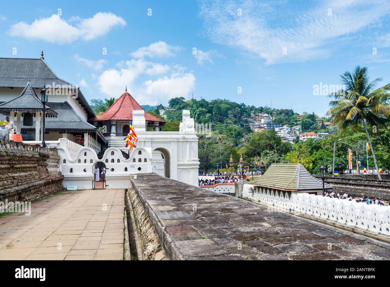 Buildings inside of the complex of Sri Dalada Maligawa or the Temple of ...