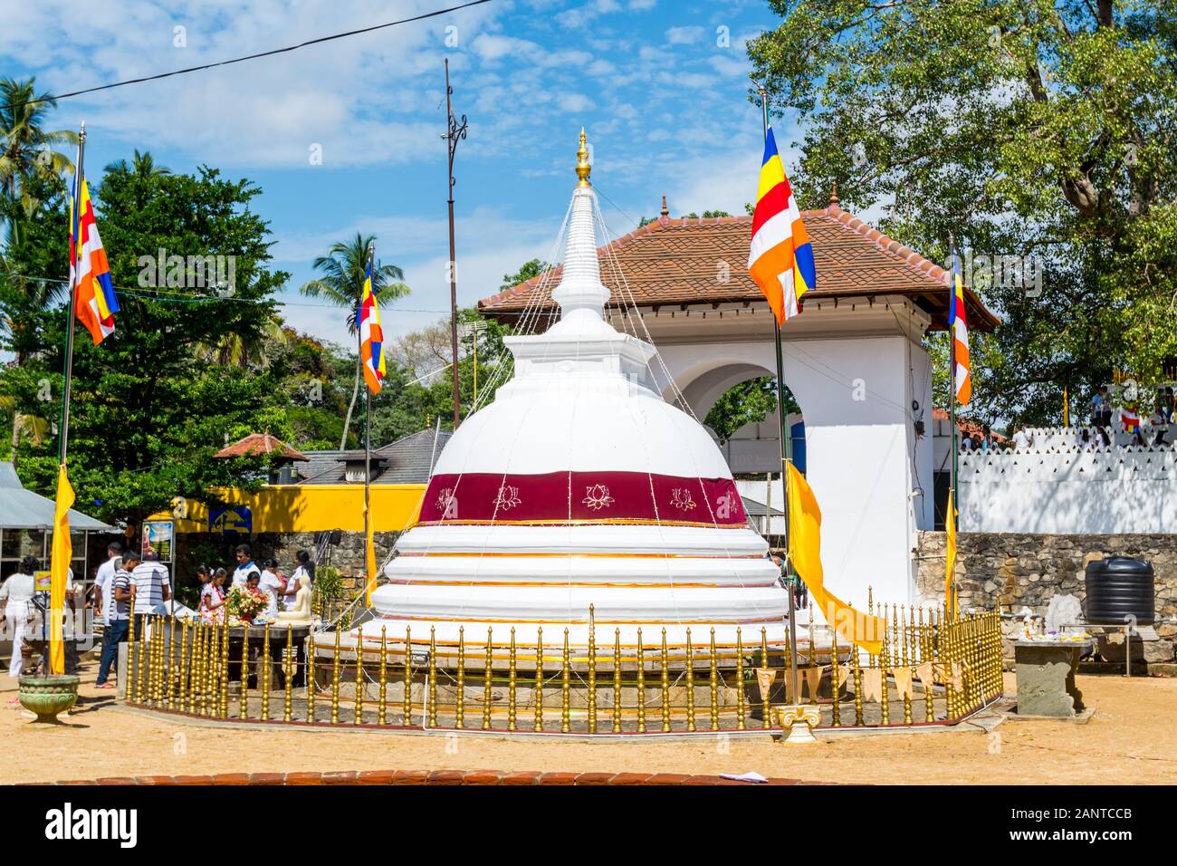 Buildings inside of the complex of Sri Dalada Maligawa or the Temple of ...