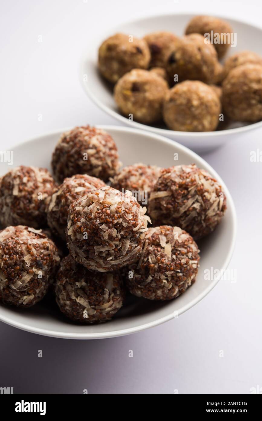 Group of Dink, Gond , Aliv, Halim laddu, Laddoo, Ladu, Ladoo Made using ...