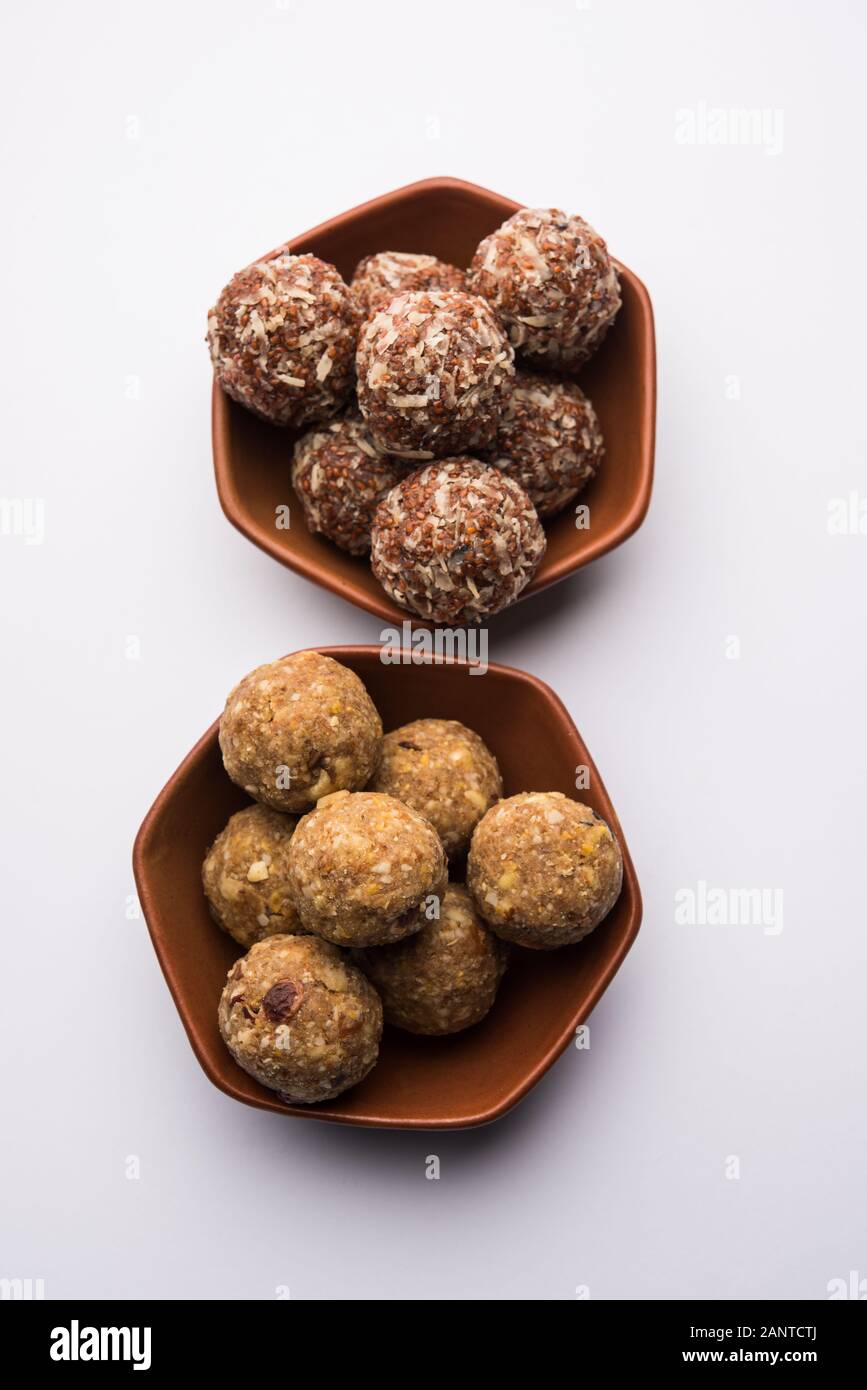 Group of Dink, Gond , Aliv, Halim laddu, Laddoo, Ladu, Ladoo Made using ...