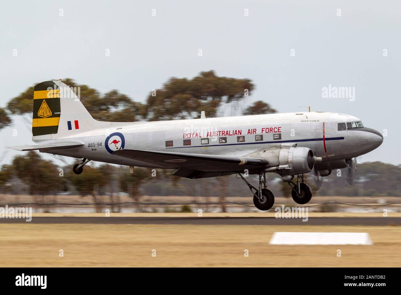 Former Royal Australian Air Force (RAAF) Douglas C-47B (DC-3) VH-EAF ...