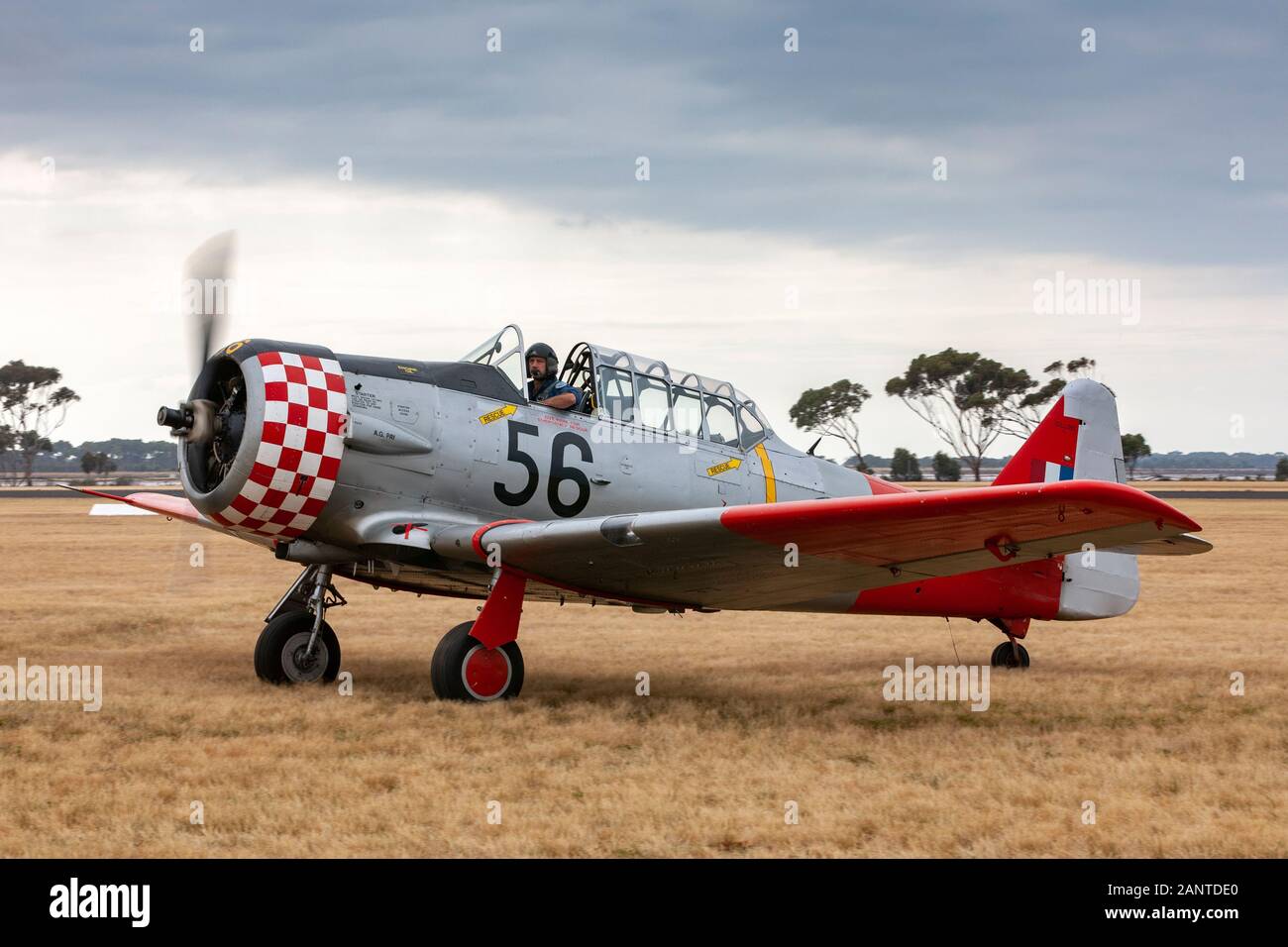 Former Royal New Zealand Air Force (RNZAF) North American AT-6C Harvard ...