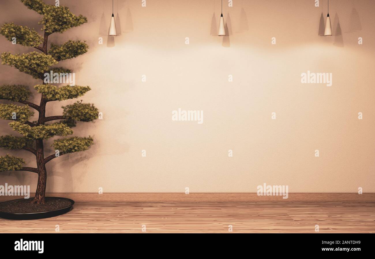 indoor empty room japan style. 3D rendering Stock Photo - Alamy