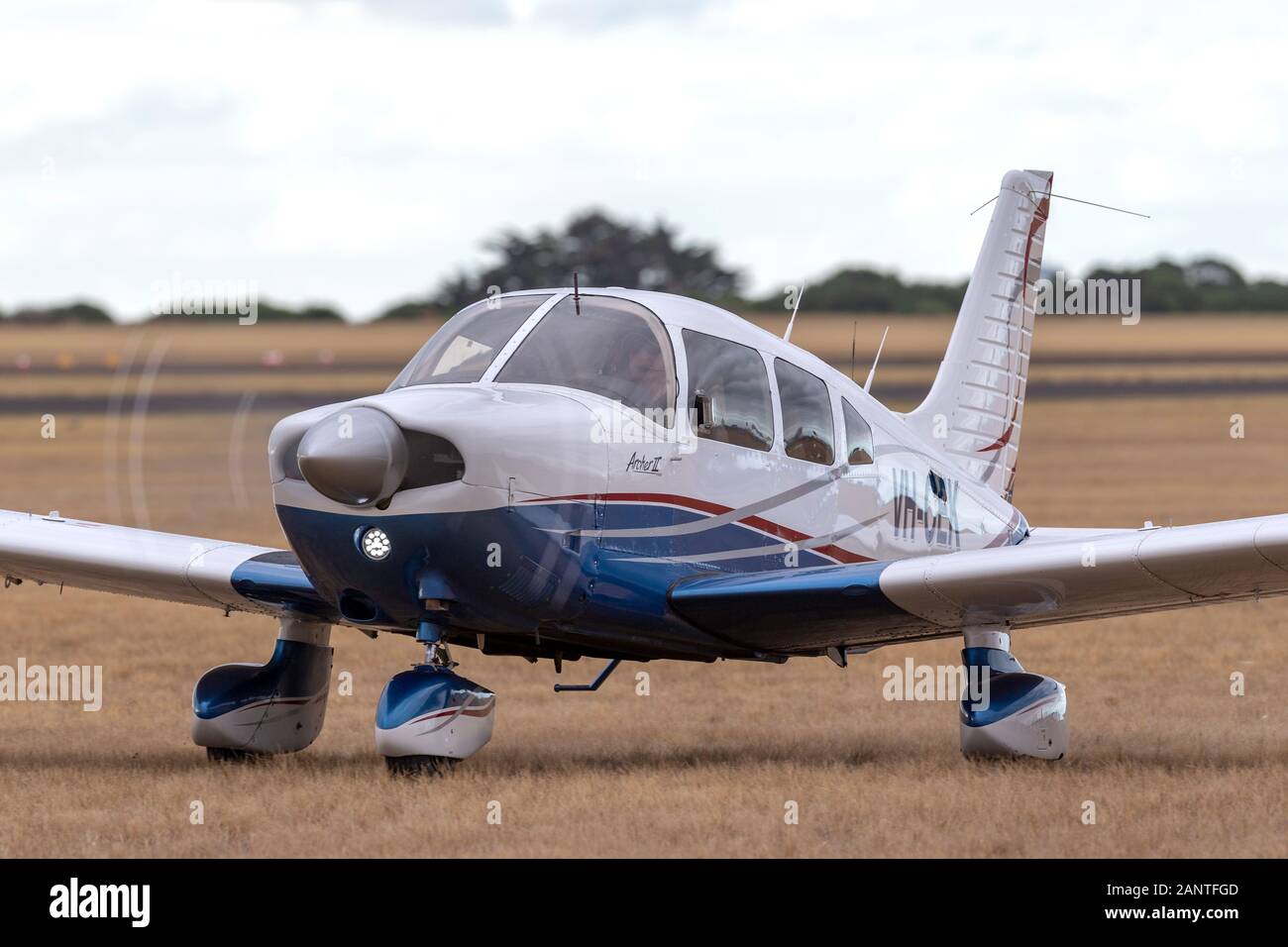 Piper PA-28-181 single engine light aircraft VH-CEK Stock Photo - Alamy