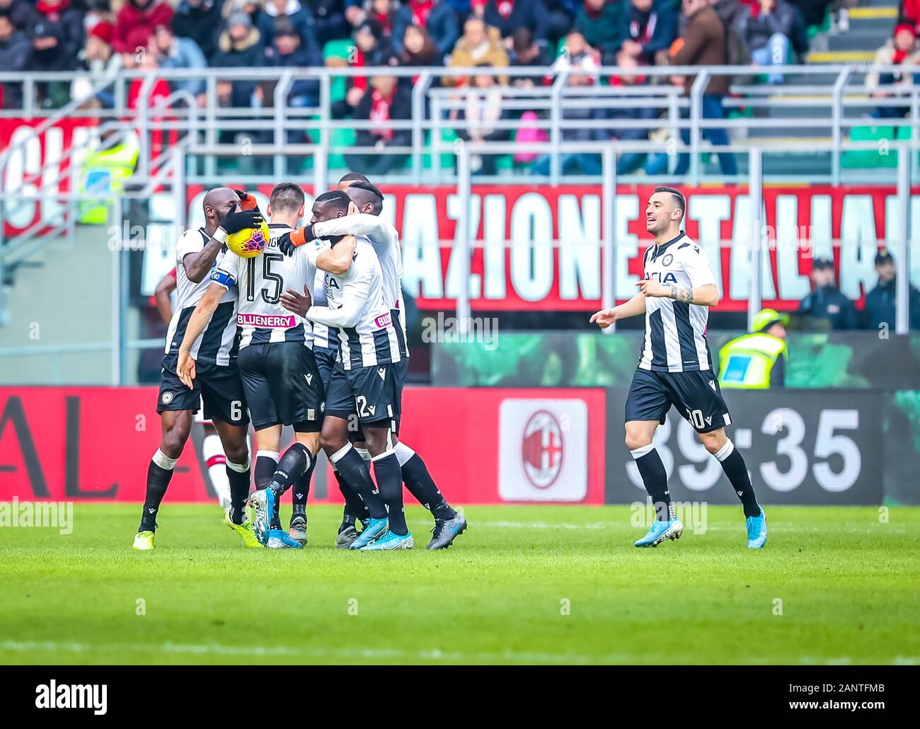 Milan, Italy, 19 Jan 2020, kevin lasagna of udinese calcio during Milan ...