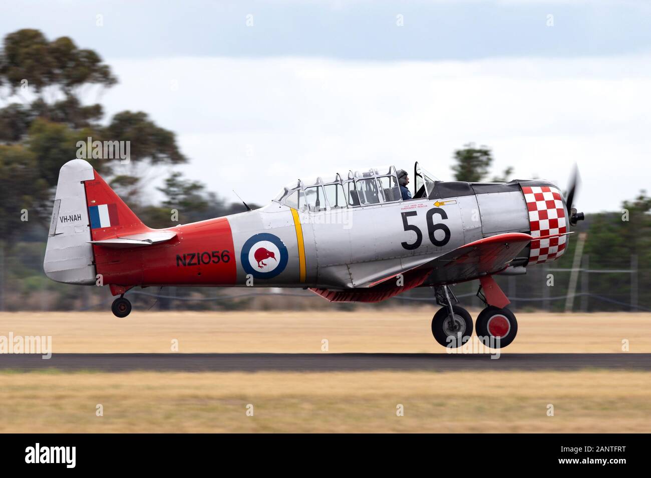 Former Royal New Zealand Air Force (RNZAF) North American AT-6C Harvard ...