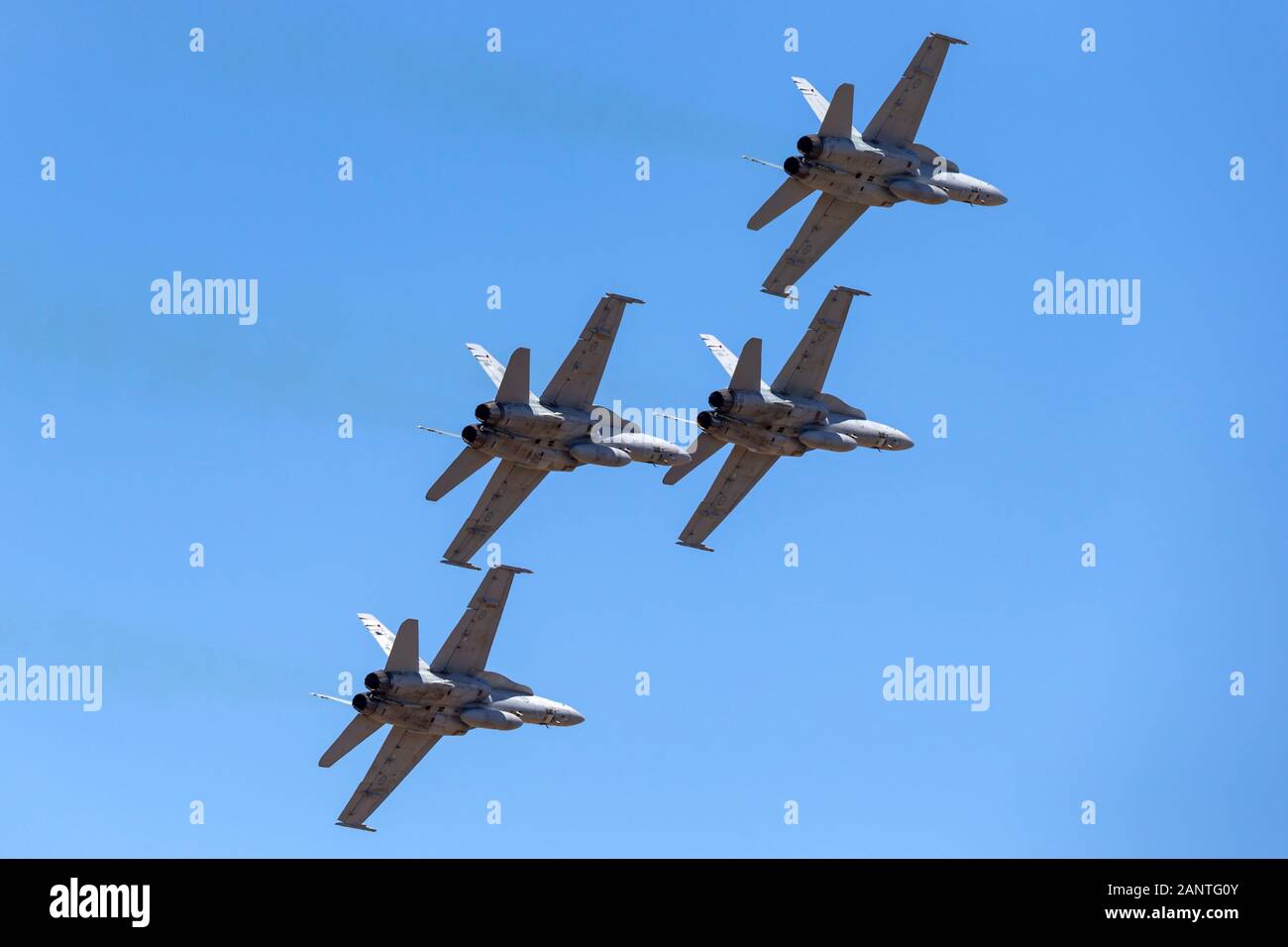 Formation of four Royal Australian Air Force (RAAF) McDonnell Douglas F ...