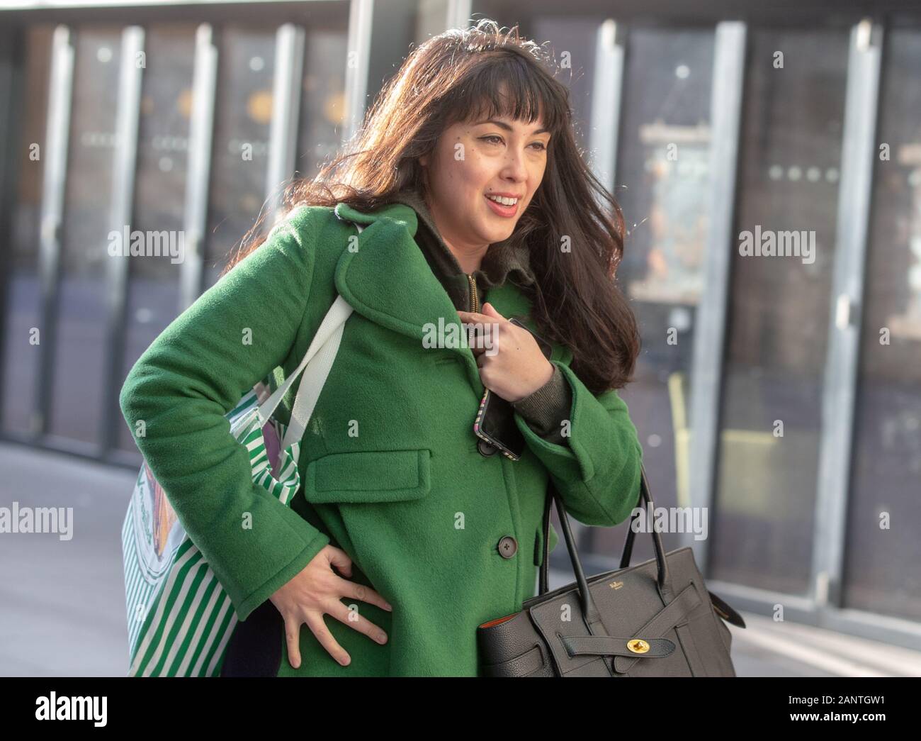 London, UK 19 Jan 2020 Chef and author, Melissa Hemsley, arrives at the ...