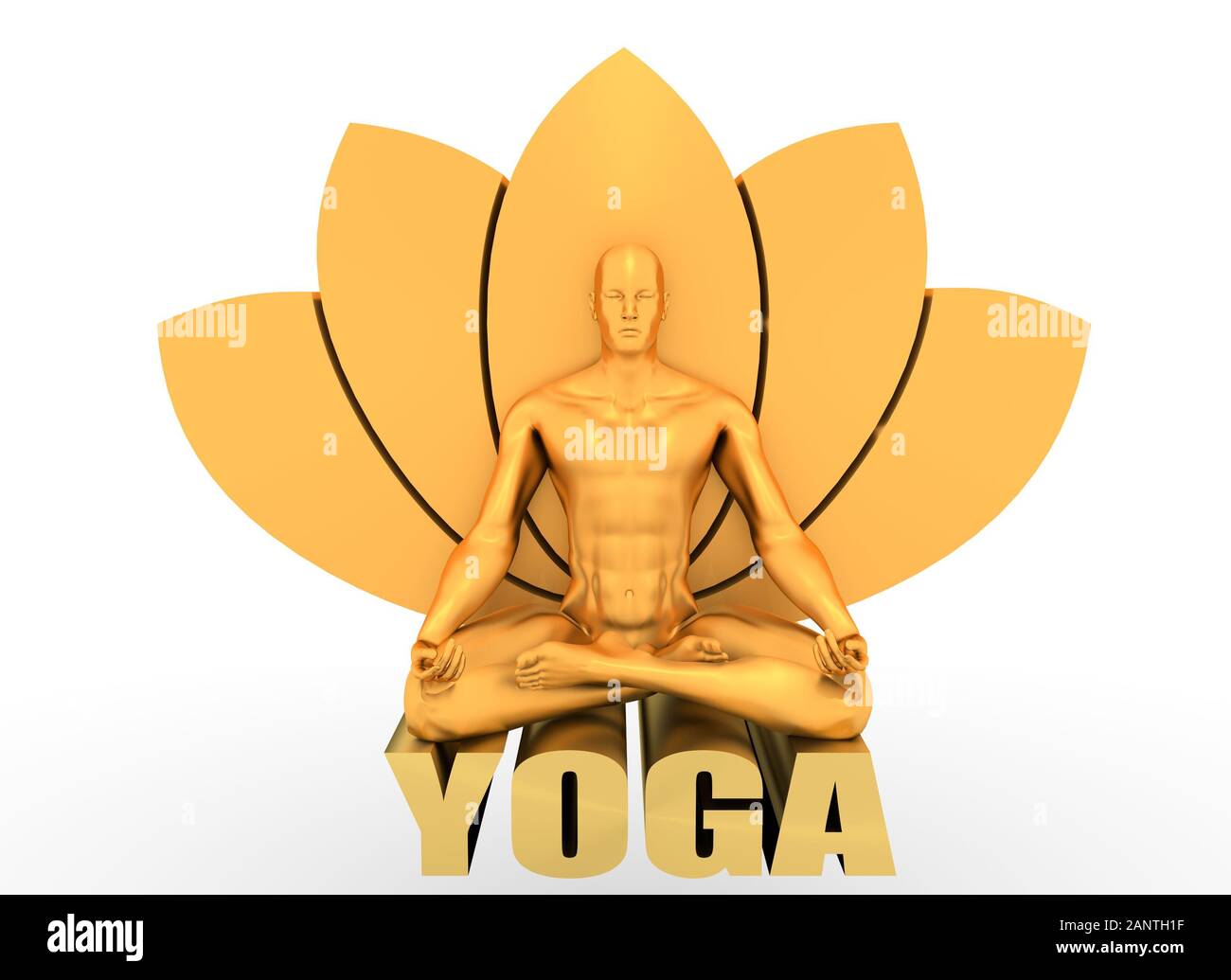 Muscular man sit in meditation pose. Relaxing mannequin. Cutout ...