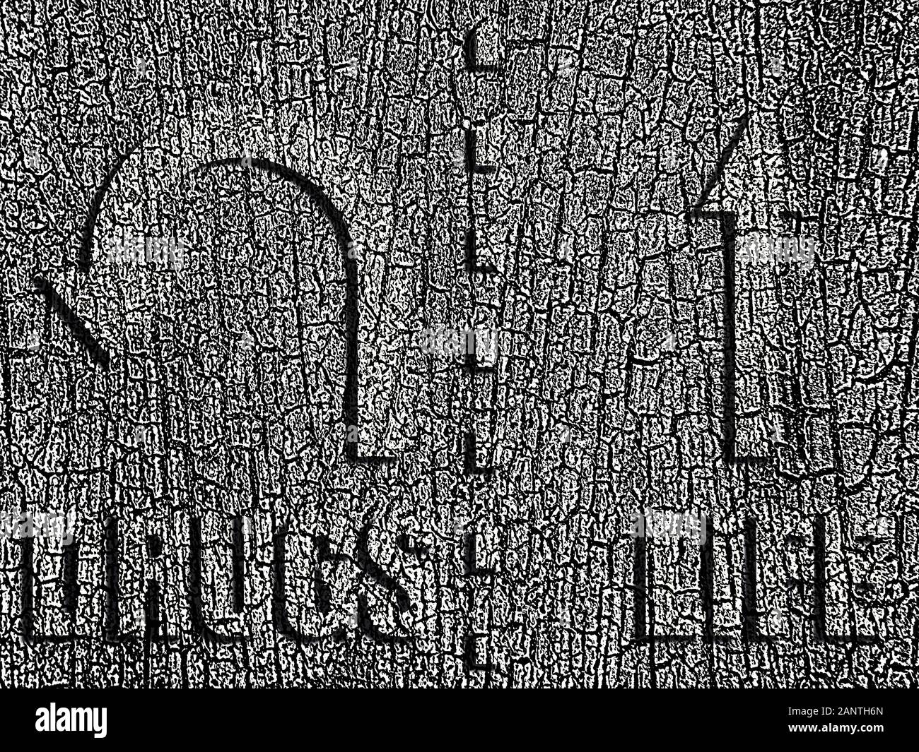 Distressed surface texture. Road marking with arrows. Drugs and life ...