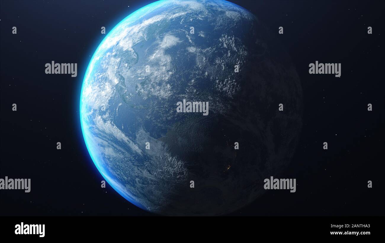 Earth and galaxy. Elements of this image furnished by NASA. 3d ...