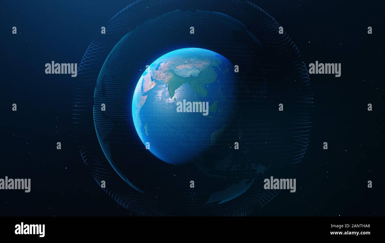 Planet earth technology network. Elements of this image furnished by ...