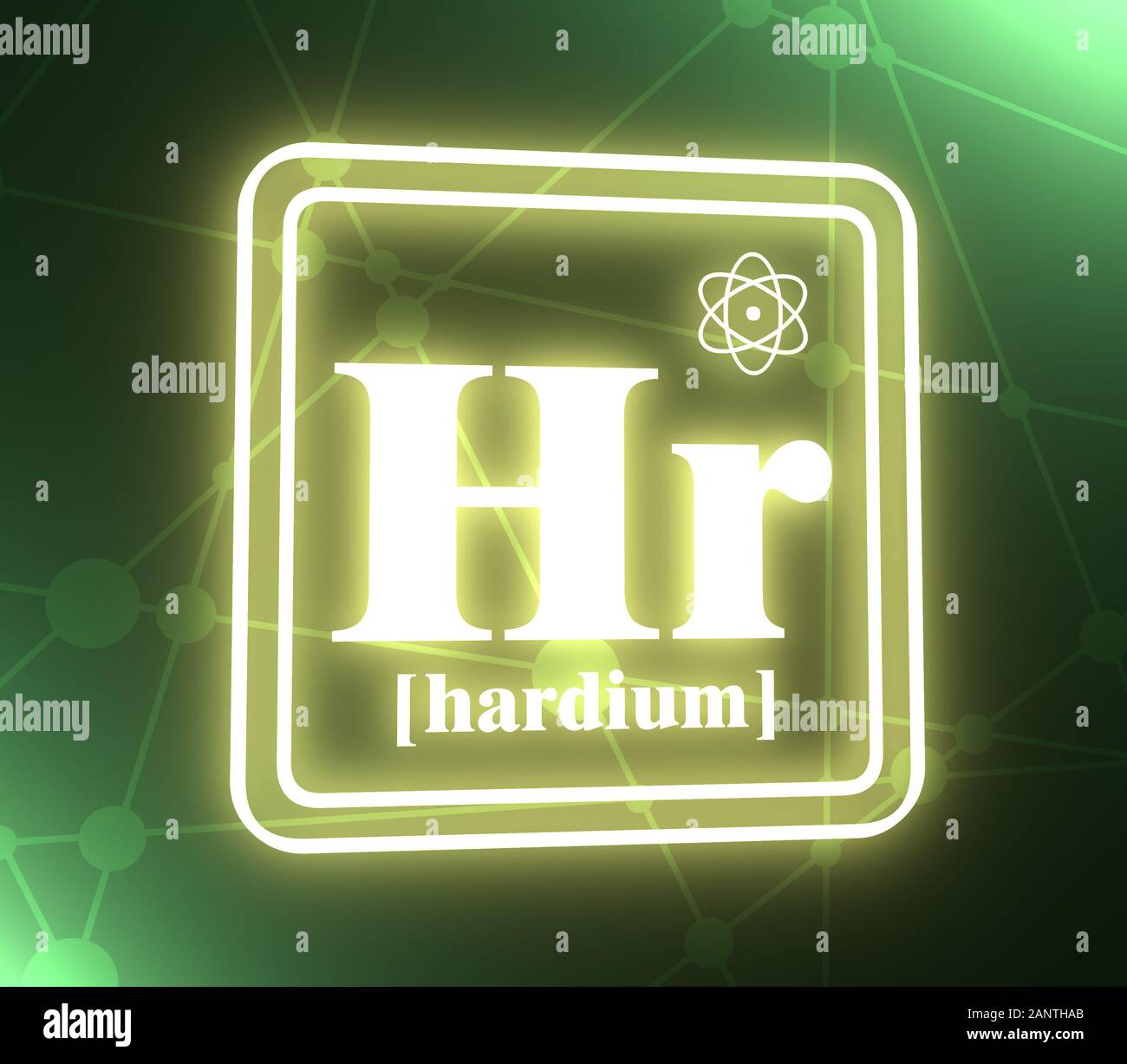 Hardium fictional chemical element. Creative typography poster concept ...